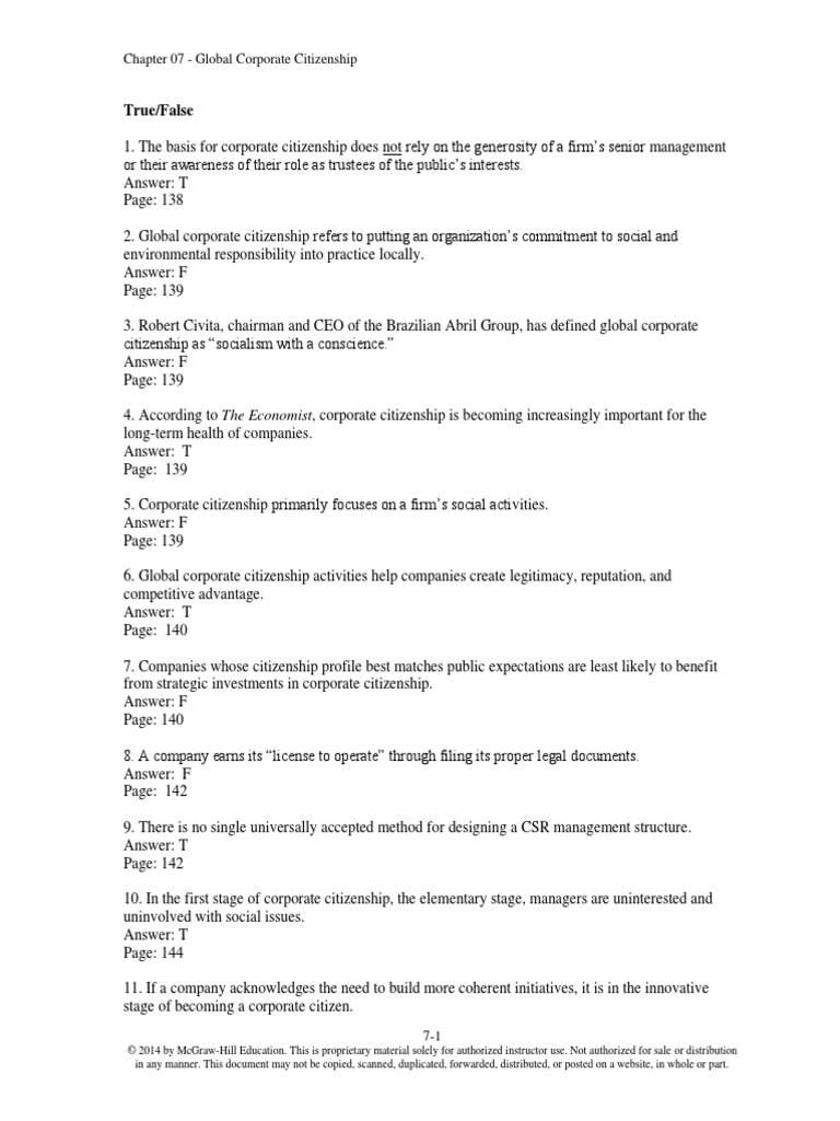 TBChap007 PDF | PDF | Corporate Social Responsibility | Audit