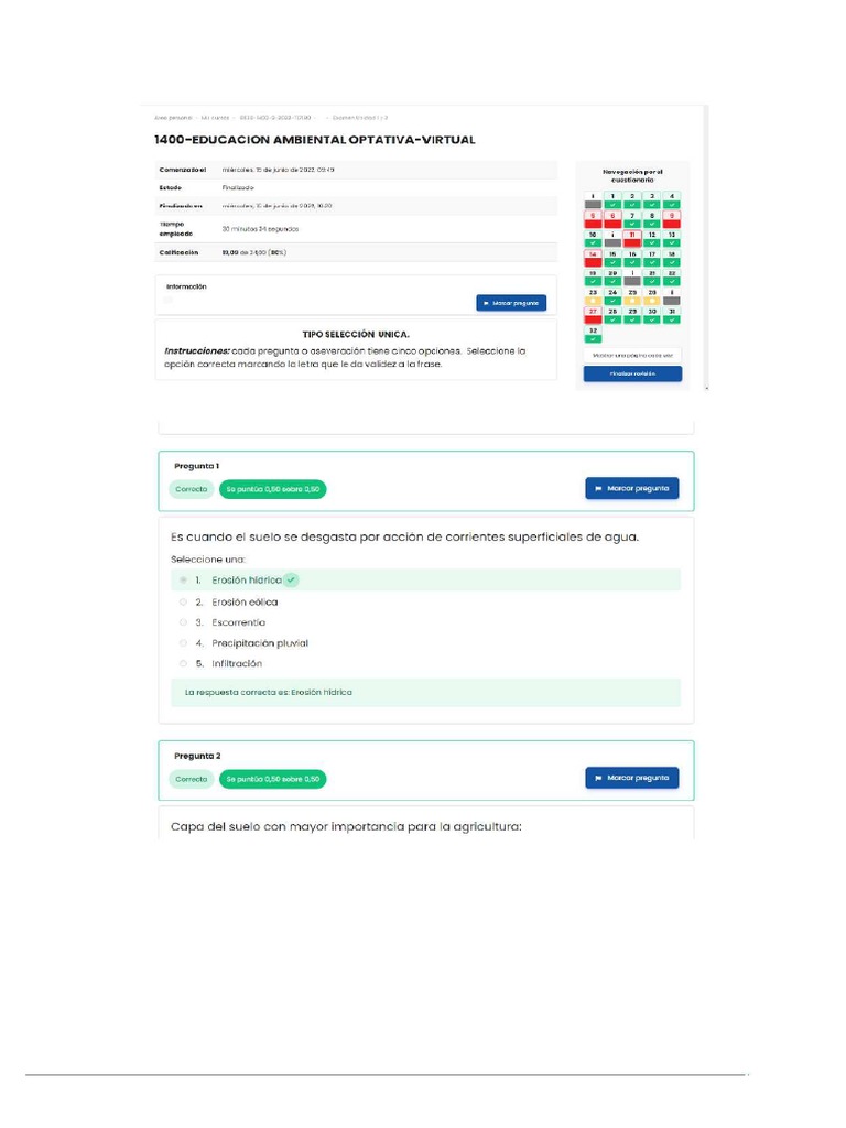 Examen Unidad 1y 2 Educacion Ambiental Optativa - Compress | PDF