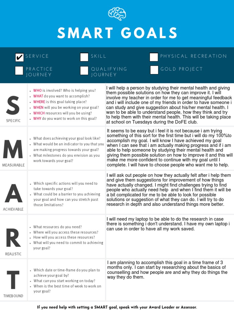 SMART Goal COUNSELLING | Download Free PDF | Goal | Psychology