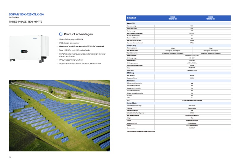 Sofar Data Sheet | PDF | Power Engineering | Electric Power
