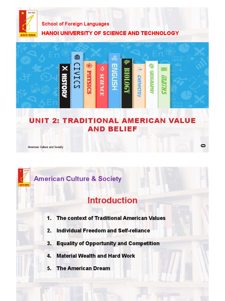 Traditional American Values and Beliefs Explored | PDF | Individualism ...