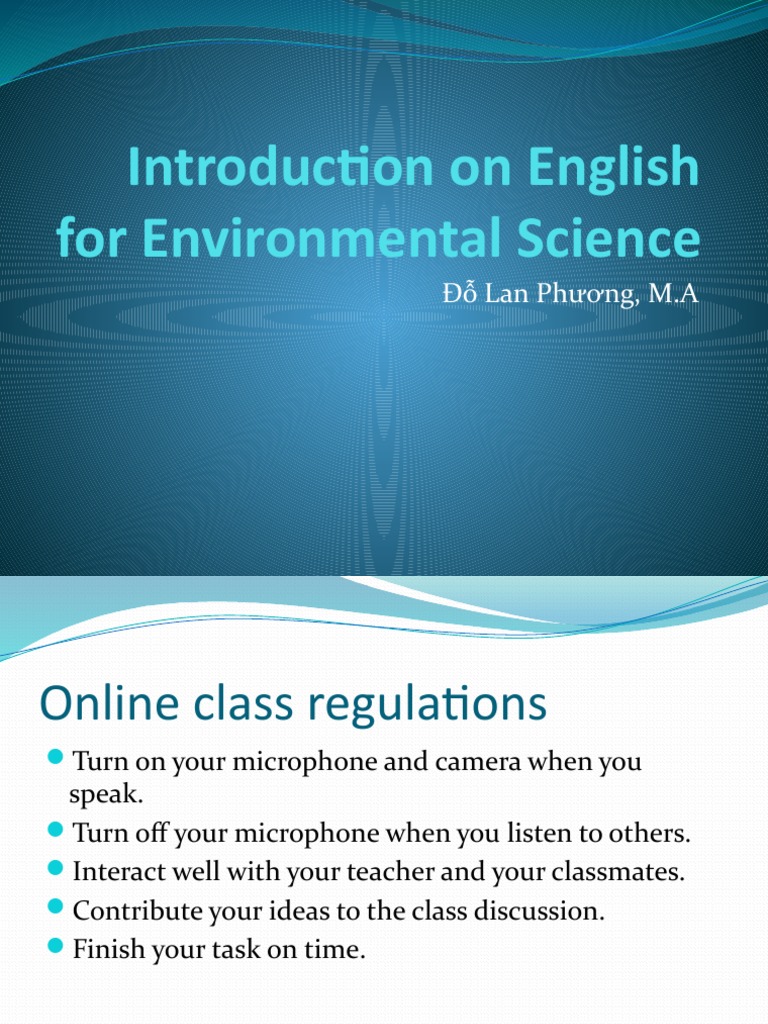 Introduction to Environmental Science English Class | PDF | Climate Change | Essays