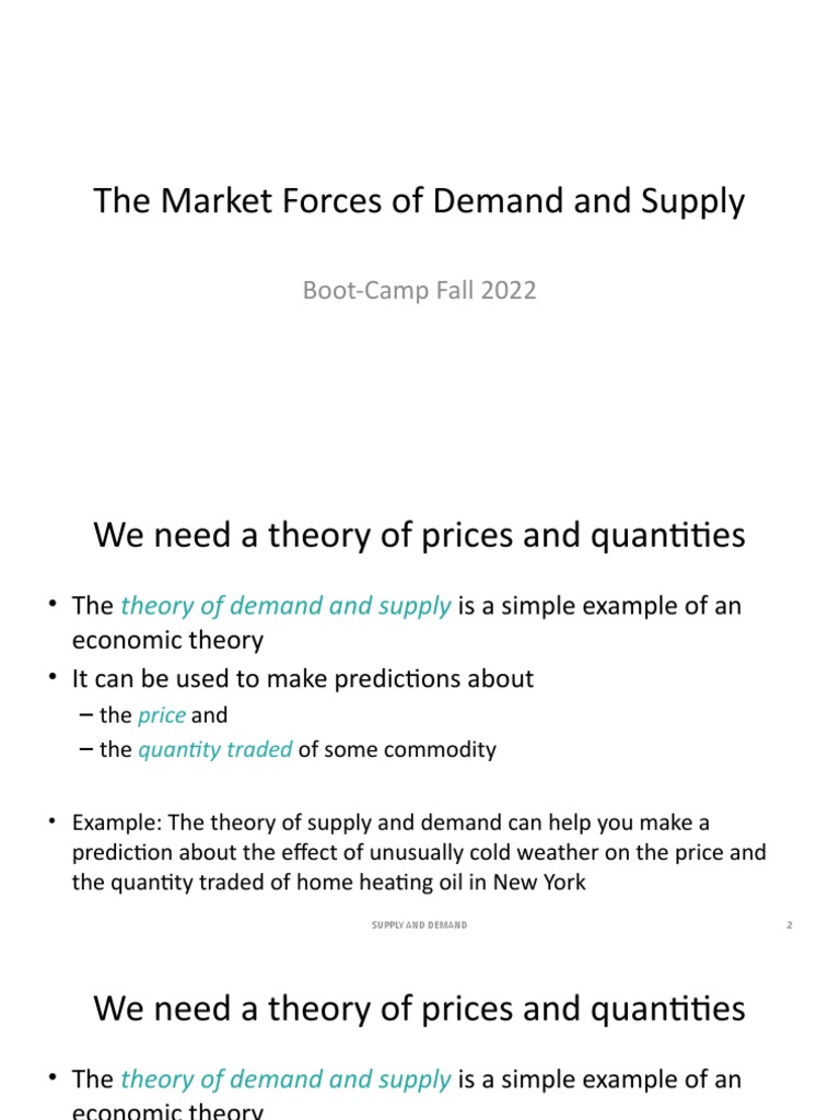 Session 2 PPT Demand-And-Supply | PDF | Supply (Economics) | Supply And ...