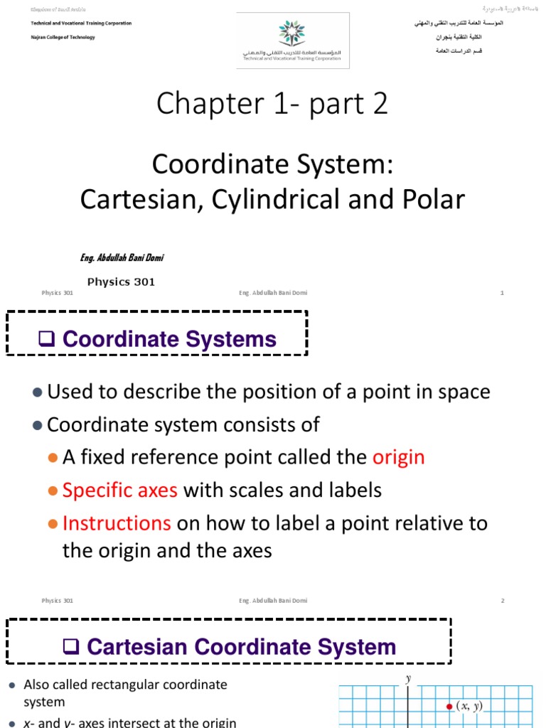 Coordinate System Pdf Coordinate System Euclidean Vector