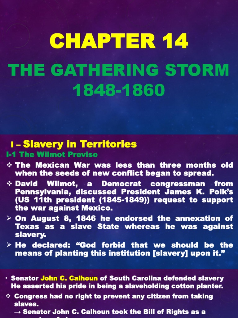 The Gathering Storm: Slavery and Conflict | PDF | Abolitionism In The ...