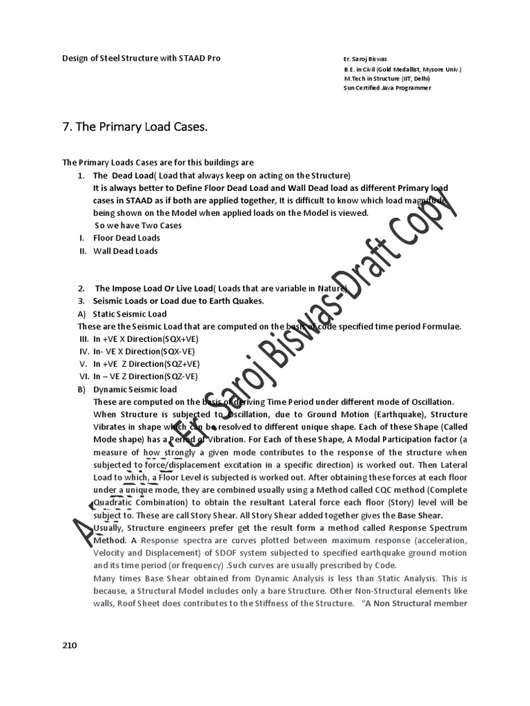 7.the Primary Load Cases | PDF