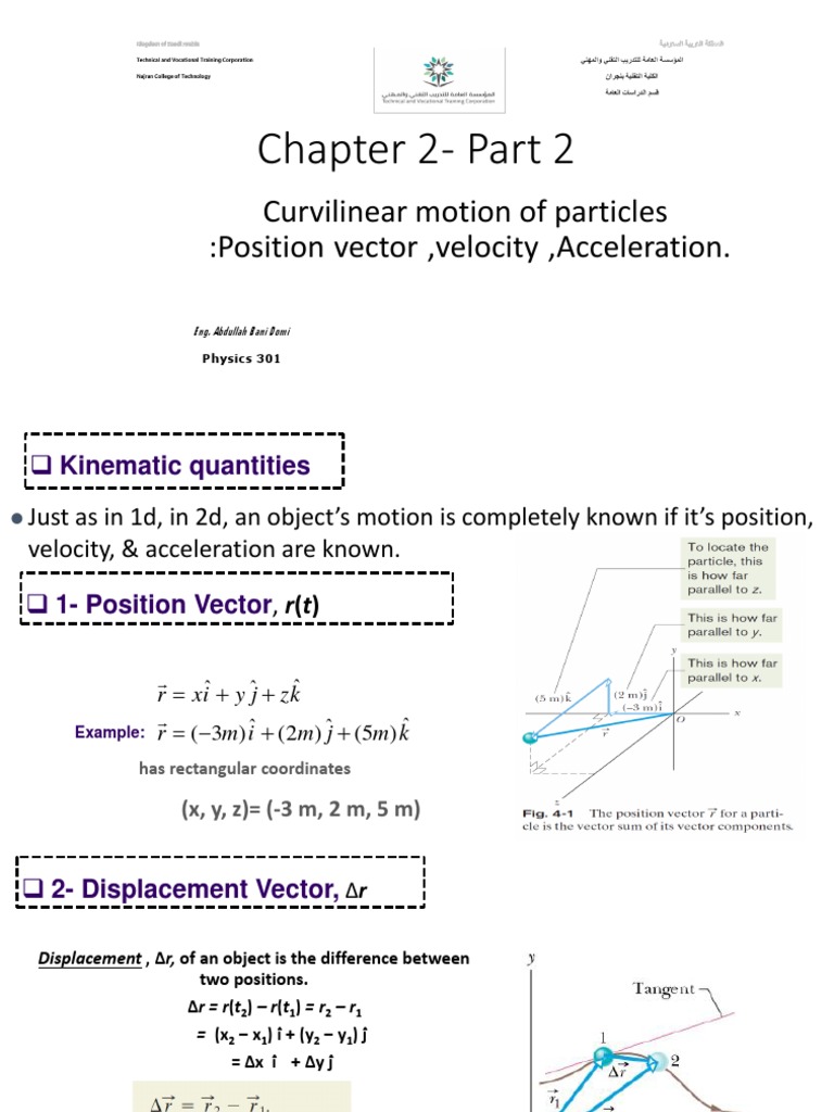 Curvilinear Motion of Particles | PDF | Acceleration | Mechanical ...