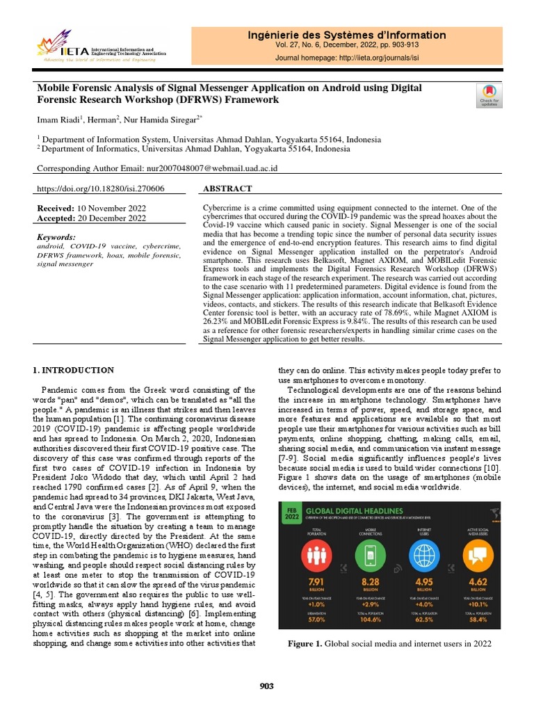 Signal Forensics | PDF | Instant Messaging | Smartphone