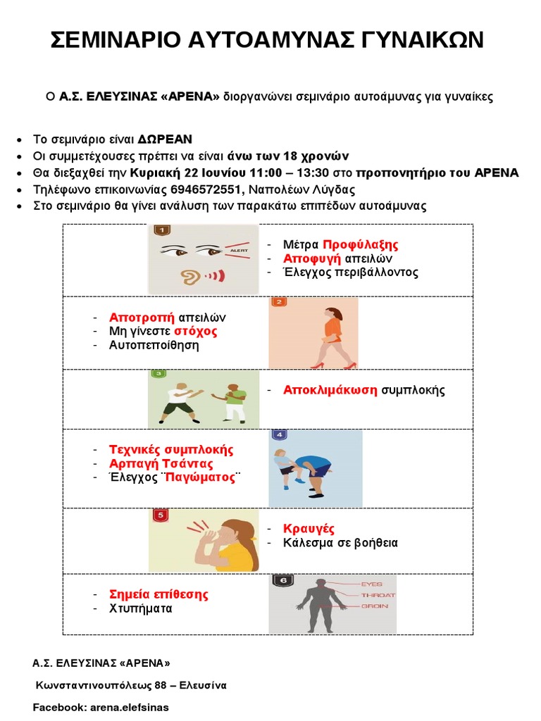 ΣΕΜΙΝΑΡΙΟ ΑΥΤΟΑΜΥΝΑΣ ΓΥΝΑΙΚΩΝ PDF | PDF
