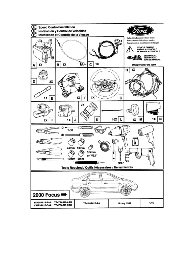 Ford US Cruise Control Installation | PDF