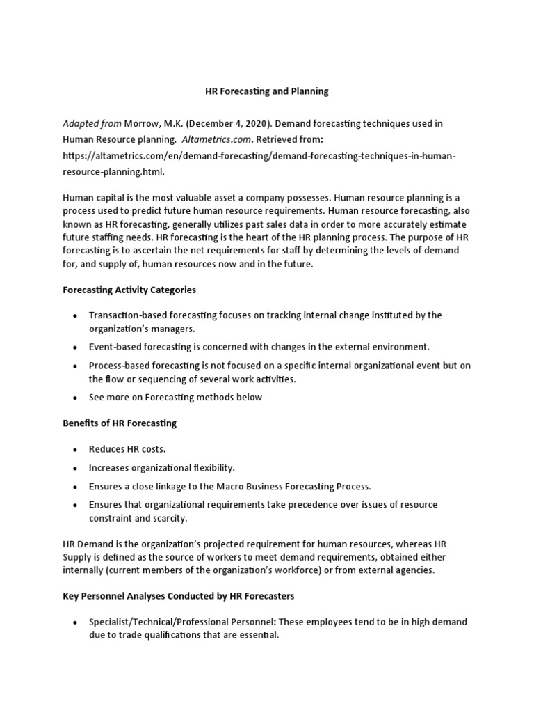 Outline - Demand Planning (Slide 14 Resource) | PDF | Dependent And Independent Variables ...