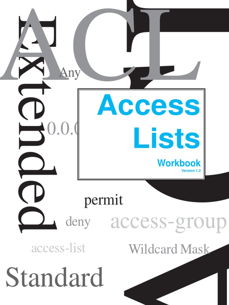 Access Lists Workbook - Student Edition Ver1 - 2 PDF | PDF | Router (Computing) | Internet ...
