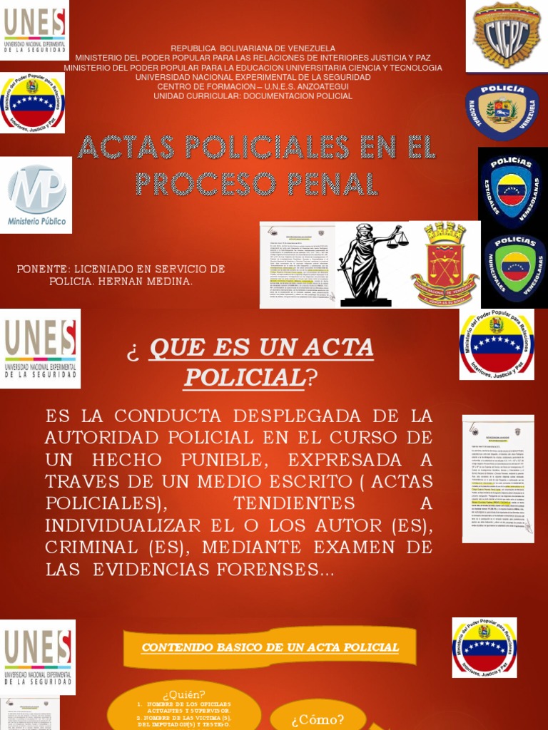 Curso de Actas Policiales - 011729 | PDF | Fiscal | Ley procesal