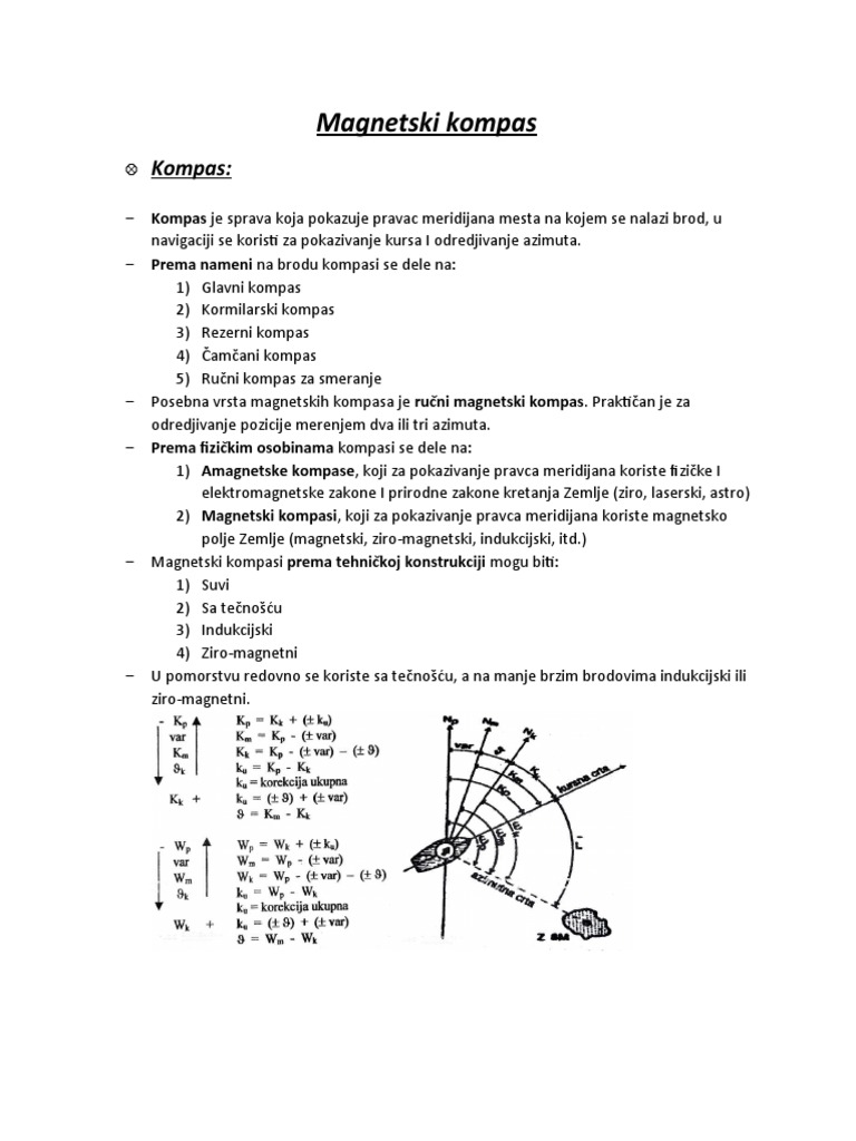 Magnetski Kompas | PDF