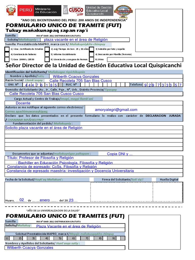 Fut-2023 1 | PDF | Política