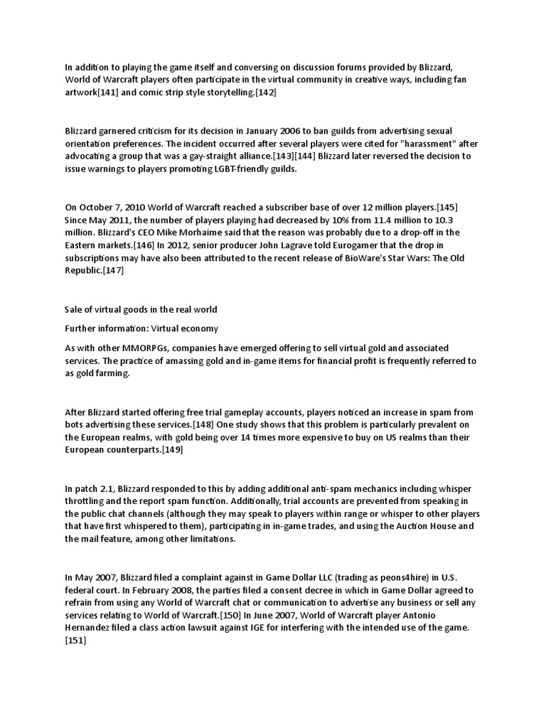 Wow Community | PDF | World Of Warcraft