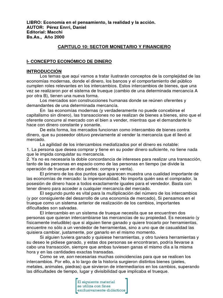PEREZ ENRRI D. 2000 Economia en El Pensamiento La Realidad y La Accion ...