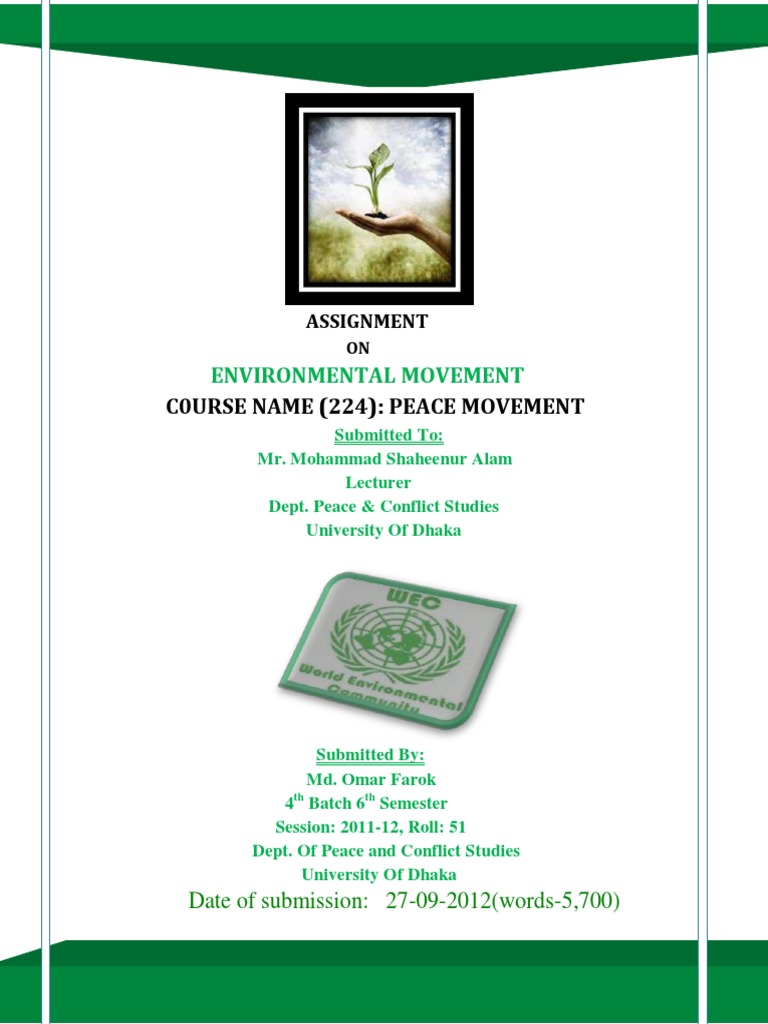 Environmental Movement PDF | PDF | United Nations Framework Convention ...