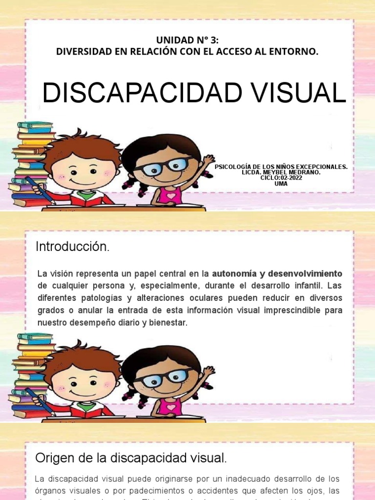 Discapacidad Visual | PDF | Discapacidad visual | Ciencia cognitiva