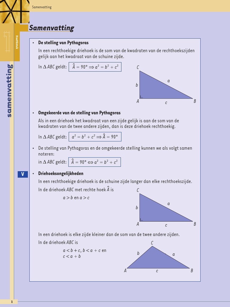 Omgekeerde Van De Stelling Van Pythagoras Voorbeelden Ik Begrijp Dat