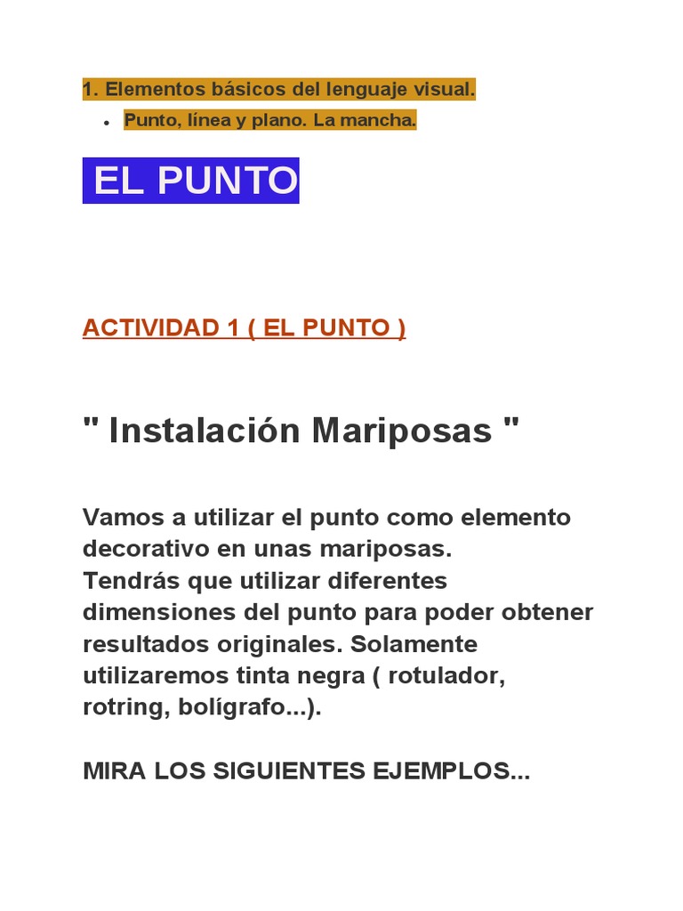 El Punto PDF | PDF | Dibujo