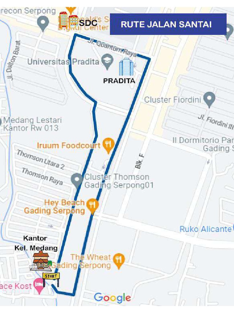 Rute Jalan Santai Edit | PDF