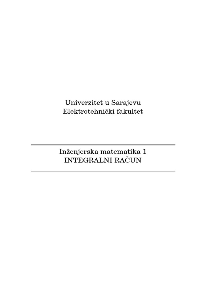 06 - Integralni Racun | PDF