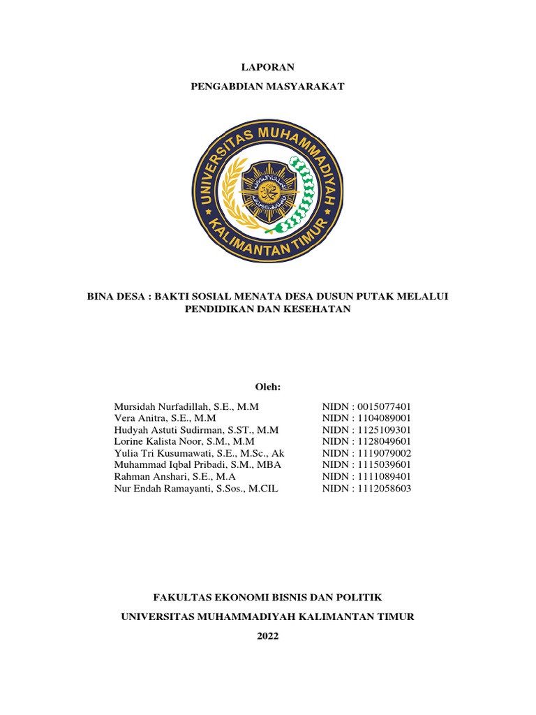 Laporan Pengabdian Masyarakat - Bina Desa - Bakti Sosial Menata Desa ...