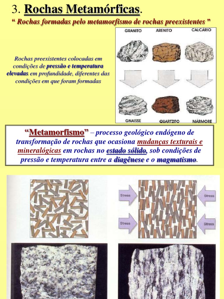 06-Rochas Metamórficas e Ciclo Das Rochas | PDF | Rochas (Geologia ...