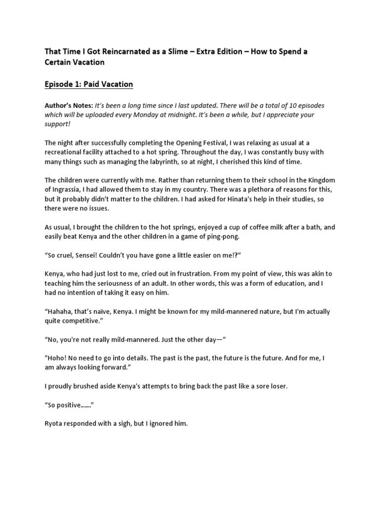 Tensura Extra Episode 1 | PDF