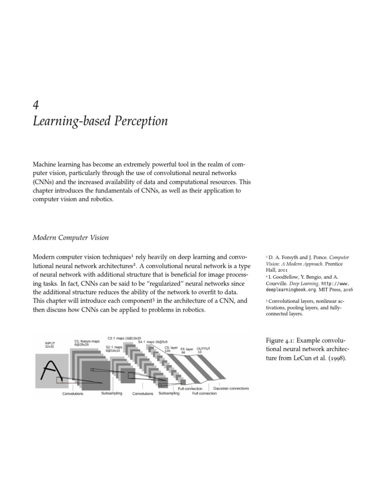 cs237b Lecture 6 | PDF | Deep Learning | Computer Vision