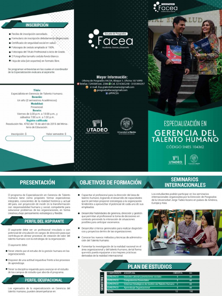 Plegable Esp Talento Humano 2020 | PDF