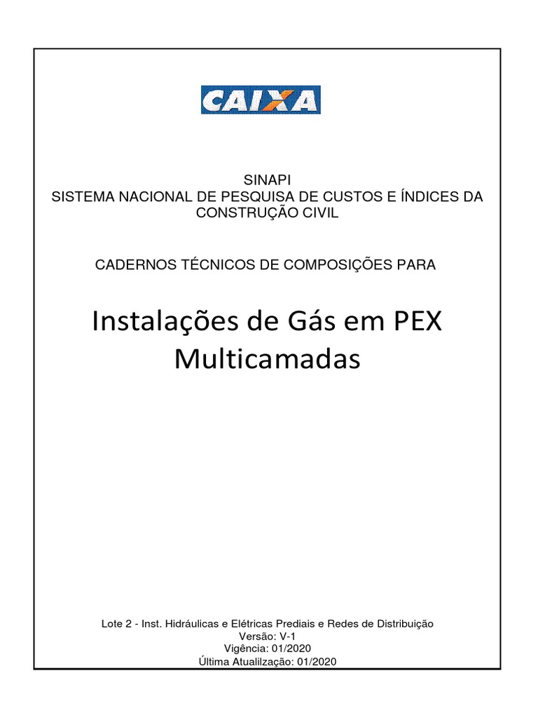 Instalações de Gás em PEX Multicamadas | PDF | Engenharia Mecânica ...