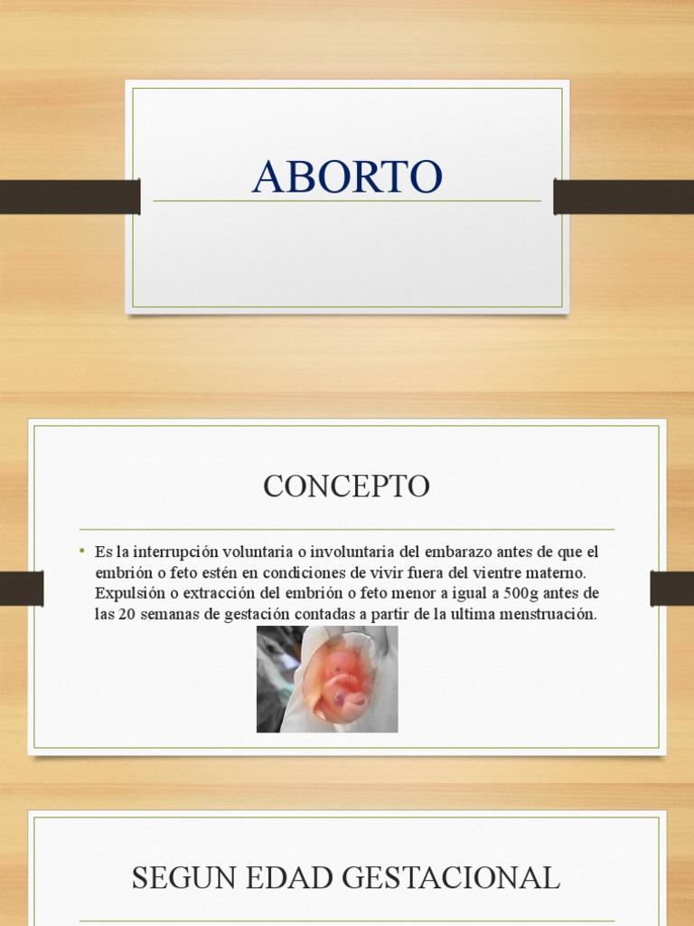 ABORTO | PDF | El embarazo | Aborto