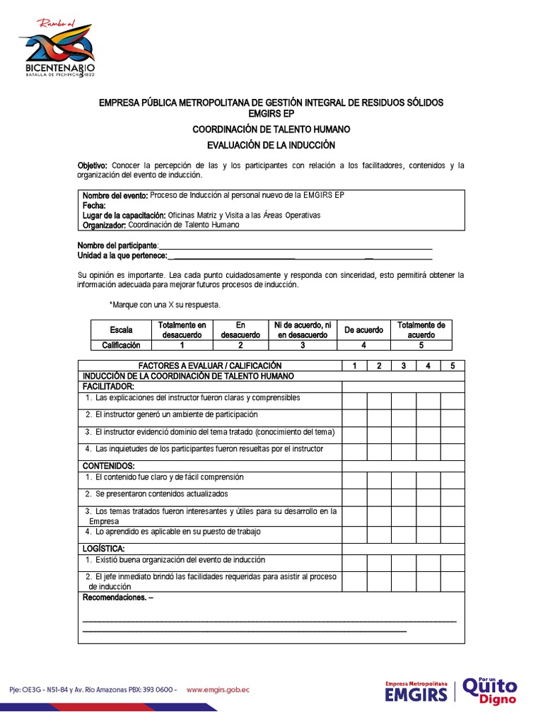 Formato Evaluacion Del Evento de Induccion Virtual | PDF | Ciencia cognitiva | Business