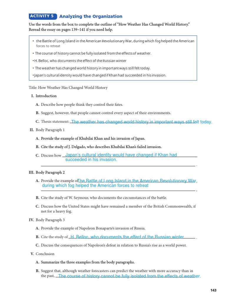 Completing An C and E Outline | PDF