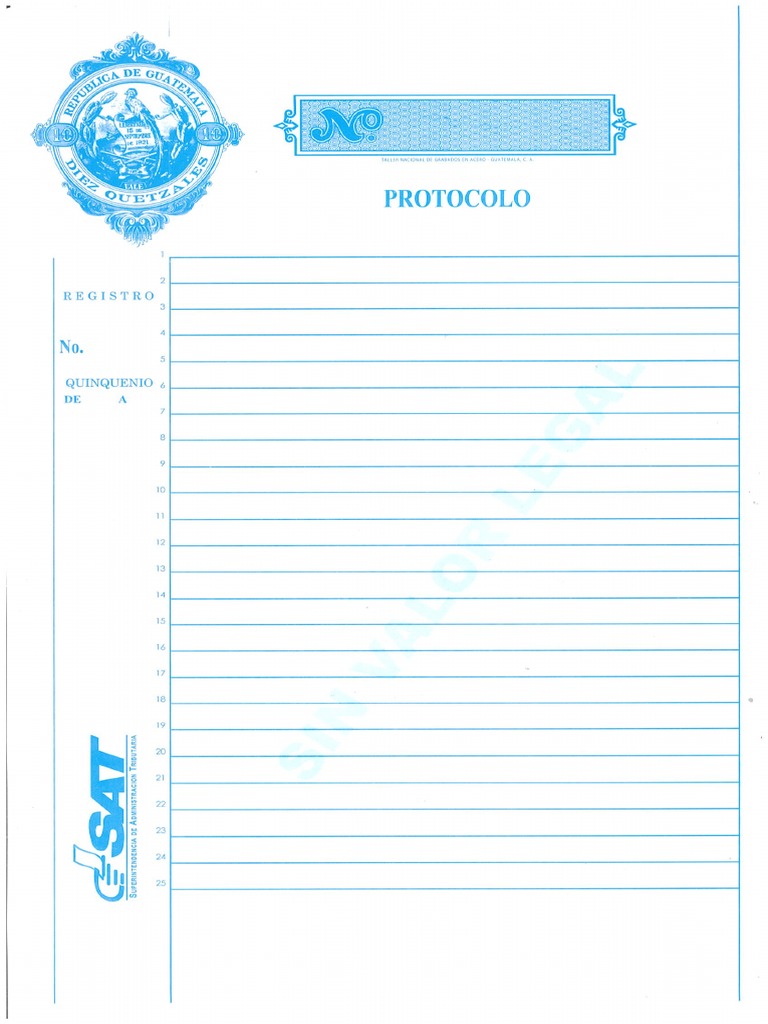 Hoja Protocolo | PDF