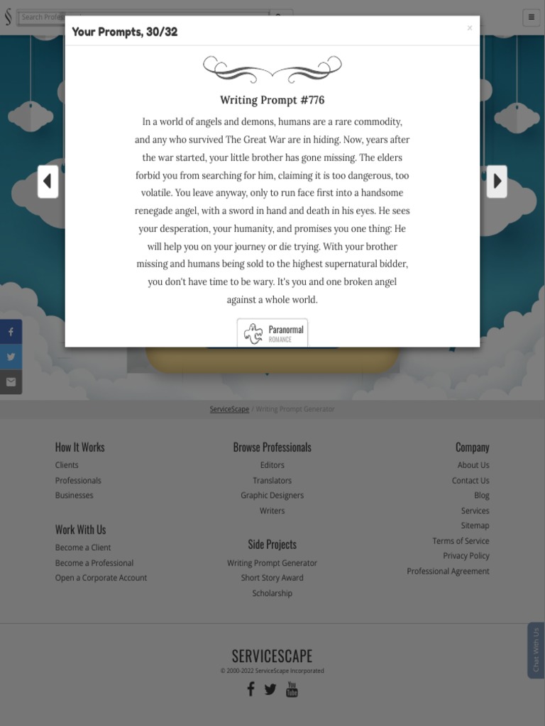 Writing Prompt Generator 1,153 Fiction Story Ideas PDF | PDF