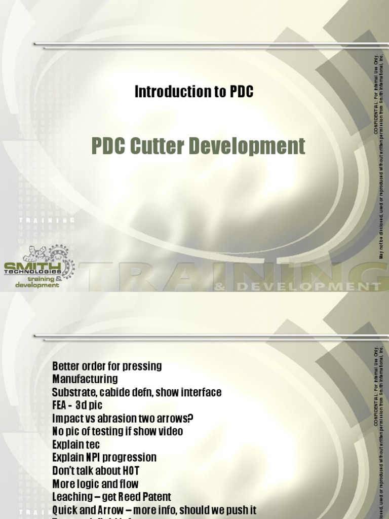 3-3 PDC Cutters | PDF | Refractory | Diamond