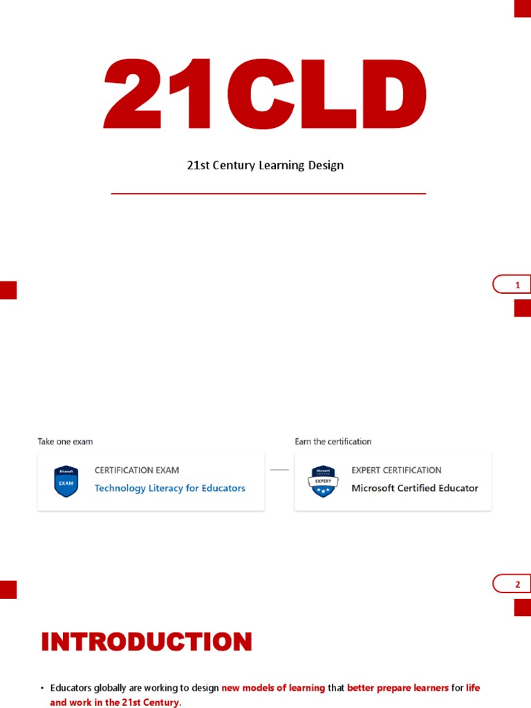 21CLD | PDF | Educational Technology | Instructional Design