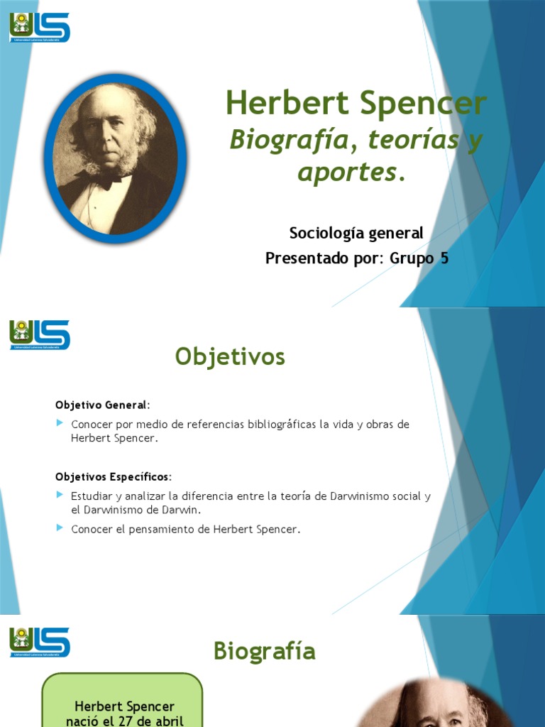 Presentacion Herbert Spencer | PDF | Sociedad | Evolución