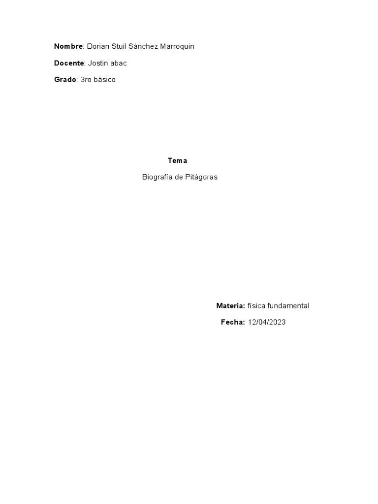 Teorema de Pitagoras, GTA, FIFU | PDF | Triángulo | Matemáticas