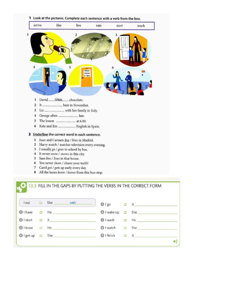 Present Simple Affirmative | PDF