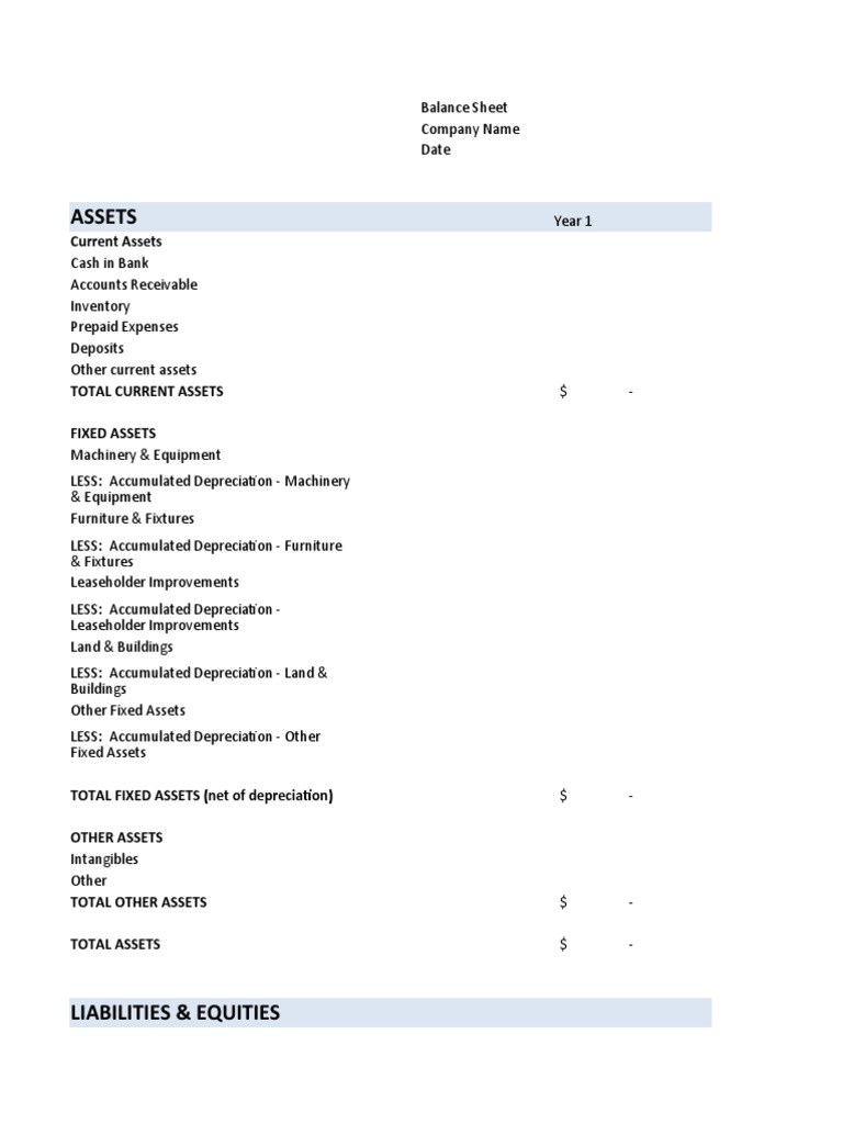 Comprehensive Company Balance Sheet | PDF | Business | Law