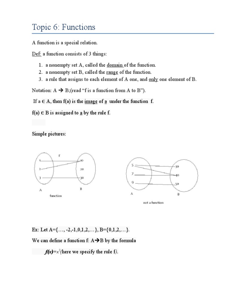 Lecture 4 Topics 6 7a Functions Boolean Functions Pdf Function Mathematics Mathematical