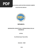 Definición Operacional en Investigación | PDF | Medición | Validez ...
