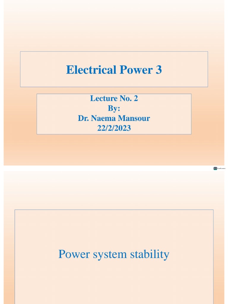 Power 3 - Lecture - No - 2 | PDF