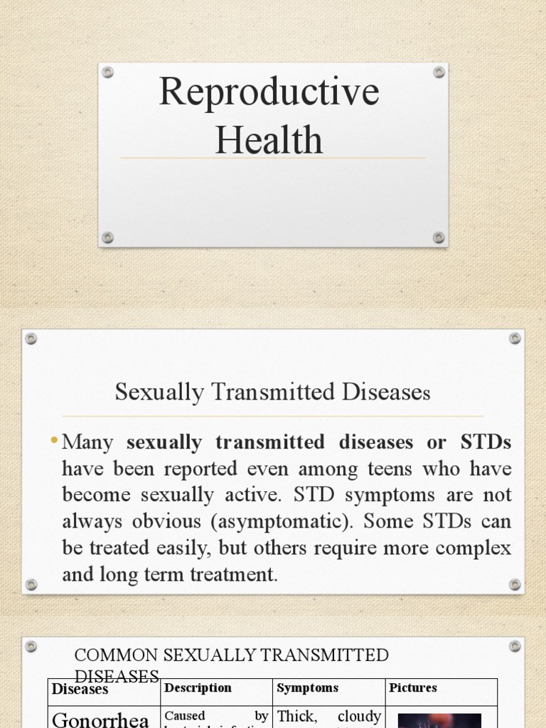 Understanding STDs and Birth Control Methods | PDF | Sexually ...