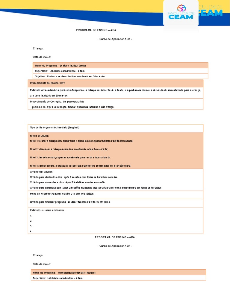 Ensinar correlacionar figuras e palavras | PDF | Ciência cognitiva