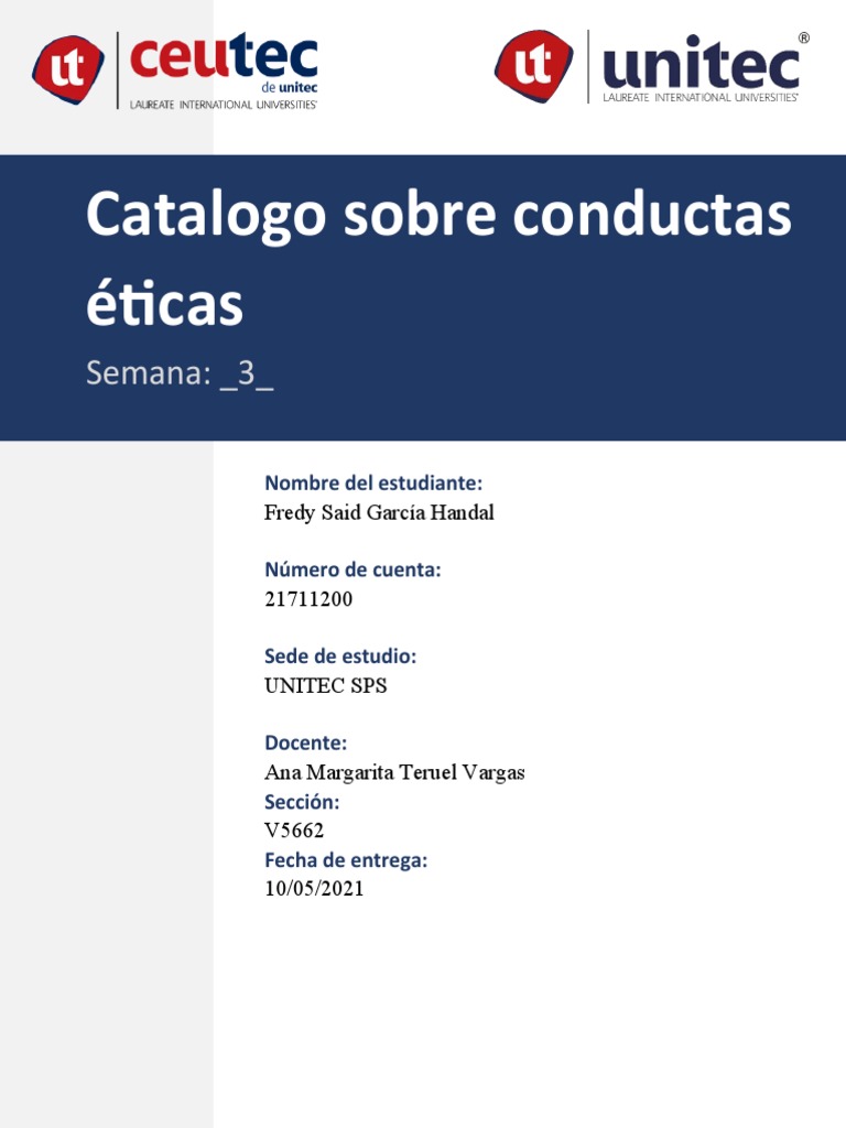 Catalogo de Conductas Eticas | PDF | Virtud | Justicia